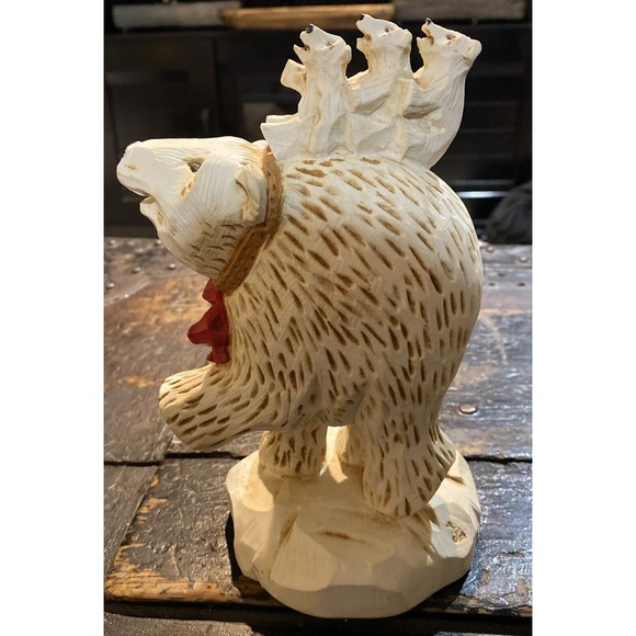 Toys | Vintage David Frykman Christmas 1995 Polar Bear With Three Cubs ...